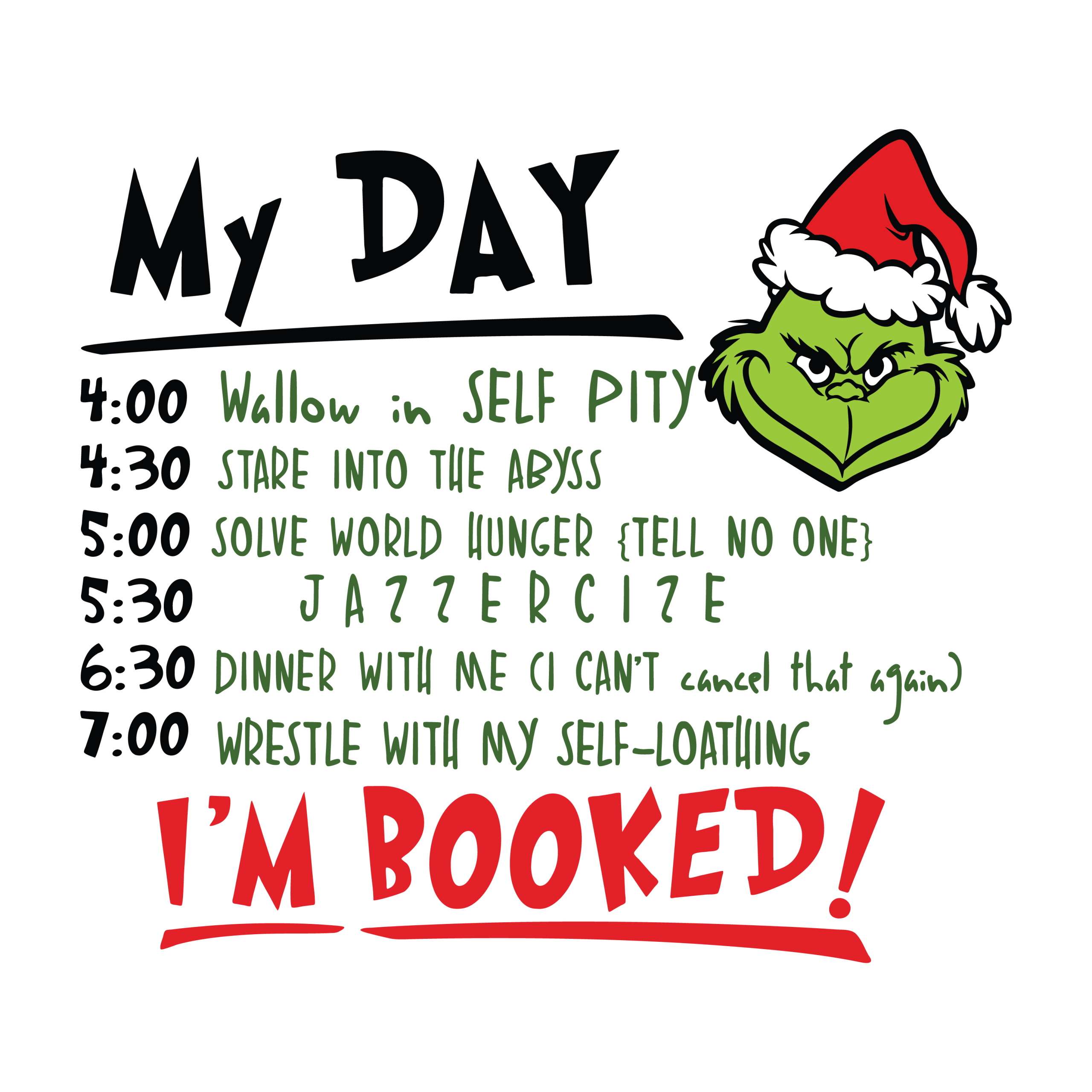 Grinch Christmas My Day Logo PNG, SVG, AI Vector – Free Download