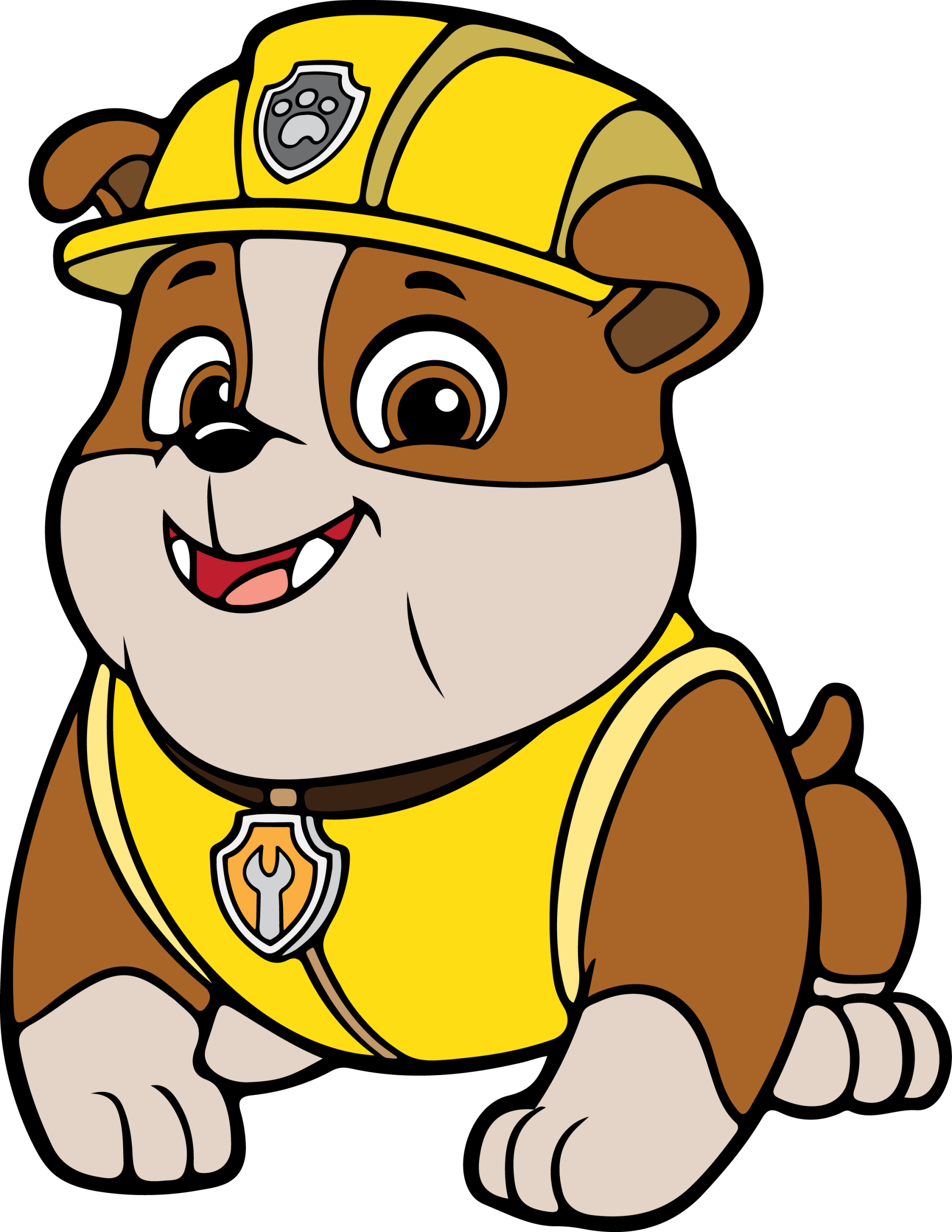 Paw Patrol Rubble 2 Logo PNG, SVG, AI Vector – Free Download