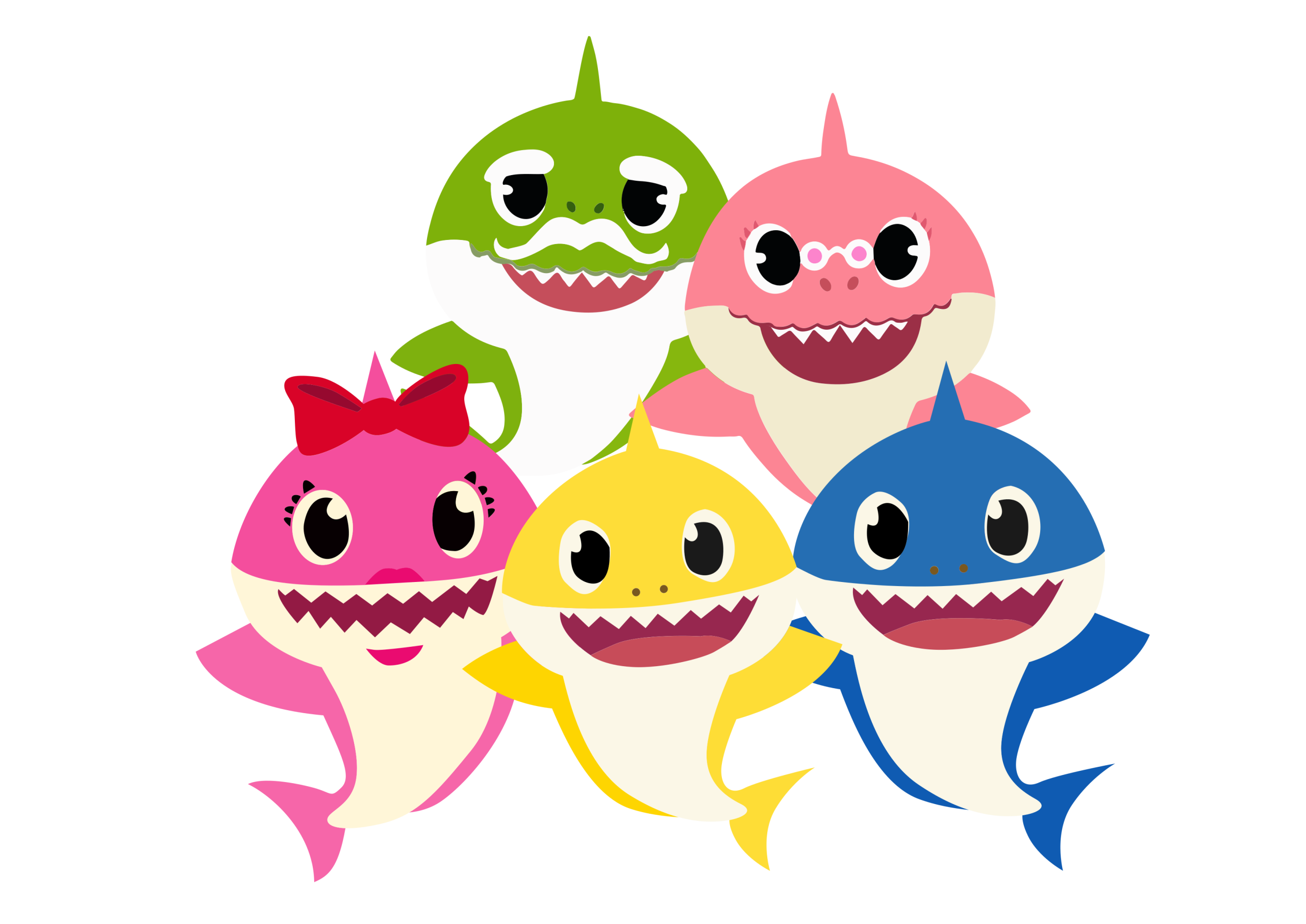Shark Family Logo PNG, SVG, AI Vector – Free Download