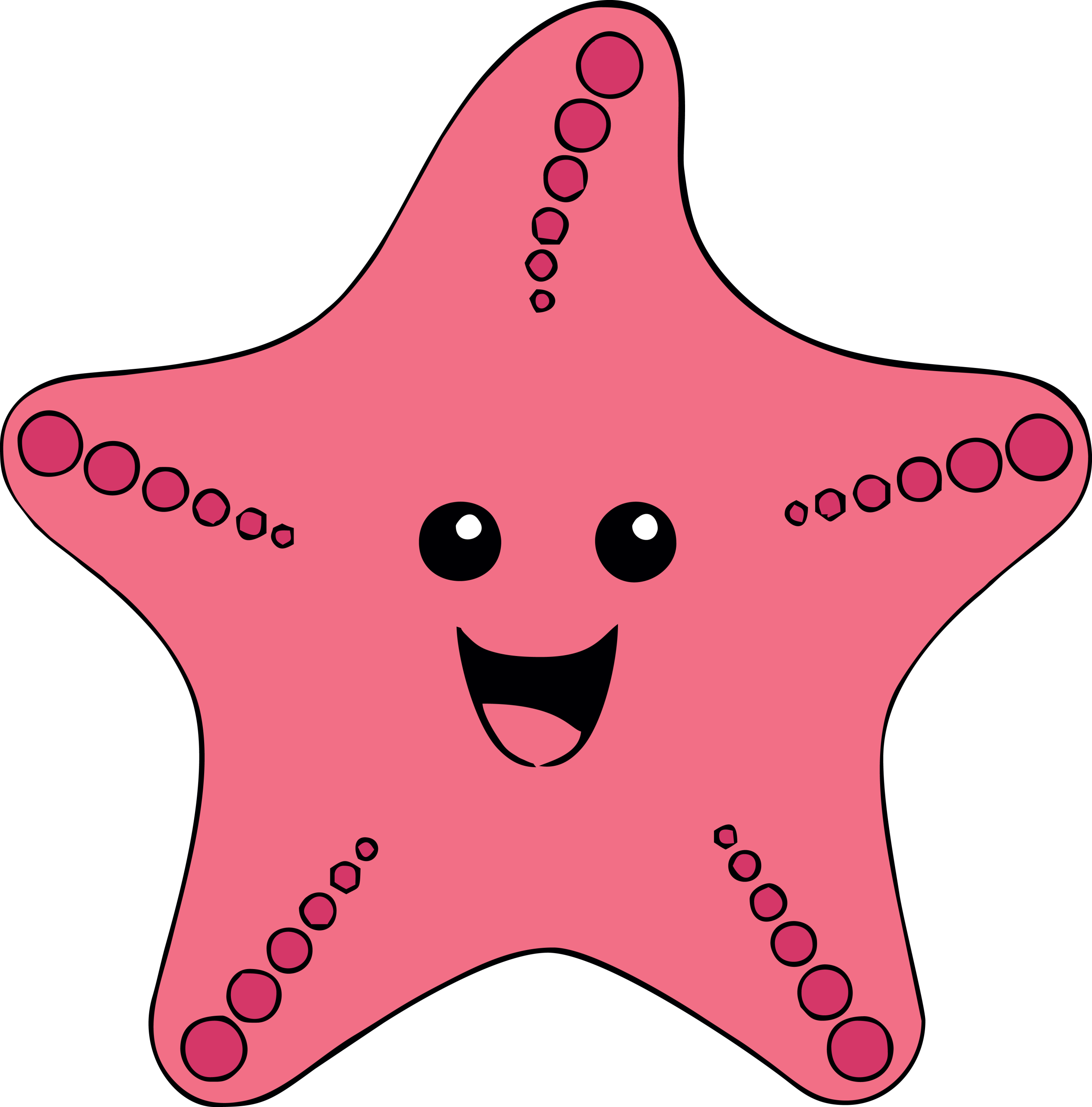 Finding Nemo Starfish Logo PNG, SVG, AI Vector – Free Download