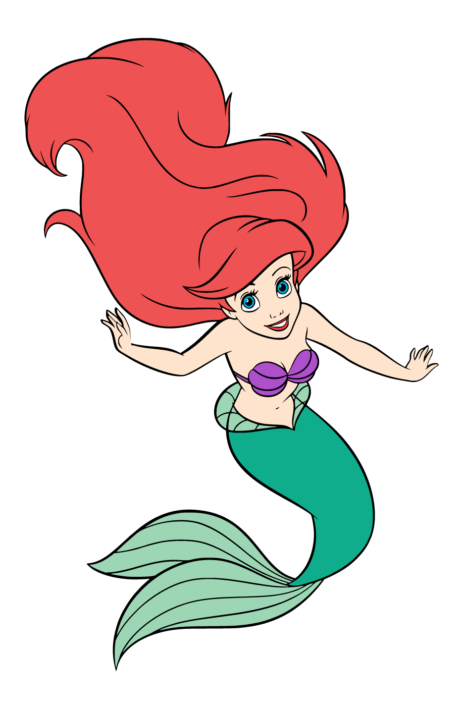 The Little Mermaid Ariel 3 Logo PNG, SVG, AI Vector – Free Download