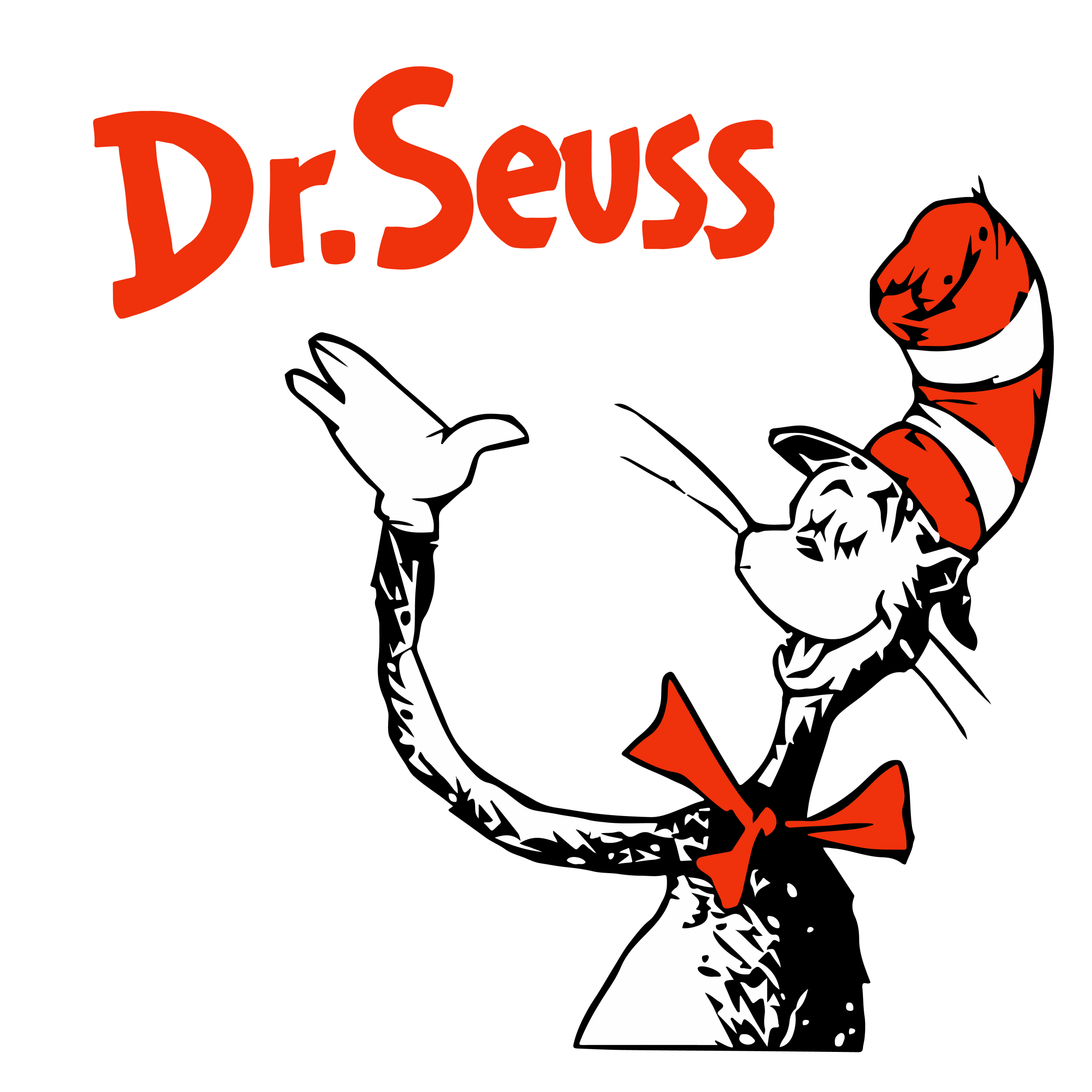 Dr.Seuss Cat in the Hat Logo PNG (Transparent) SVG AI – Free Download