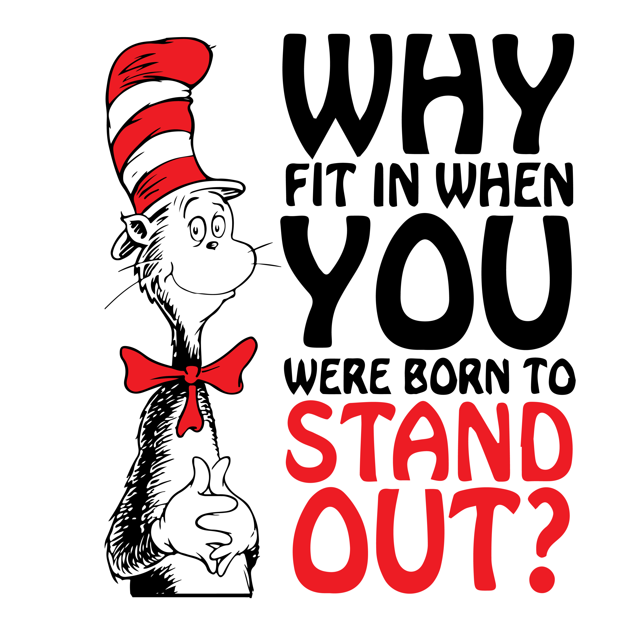 Dr Seuss Cat In Tha Hat Text 9 Logo PNG, SVG, AI Vector – Free Download