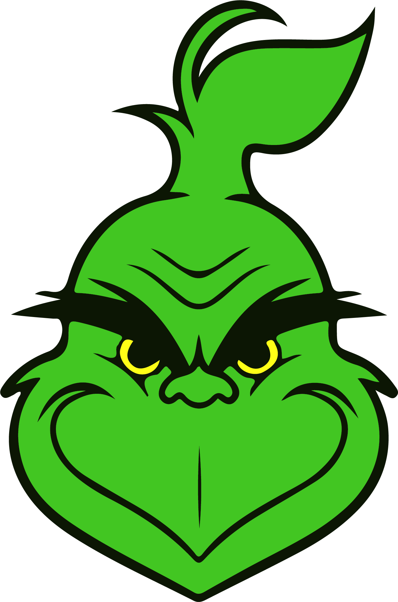 Grinch Christmas Happy Face Logo PNG, SVG, AI Vector – Free Download