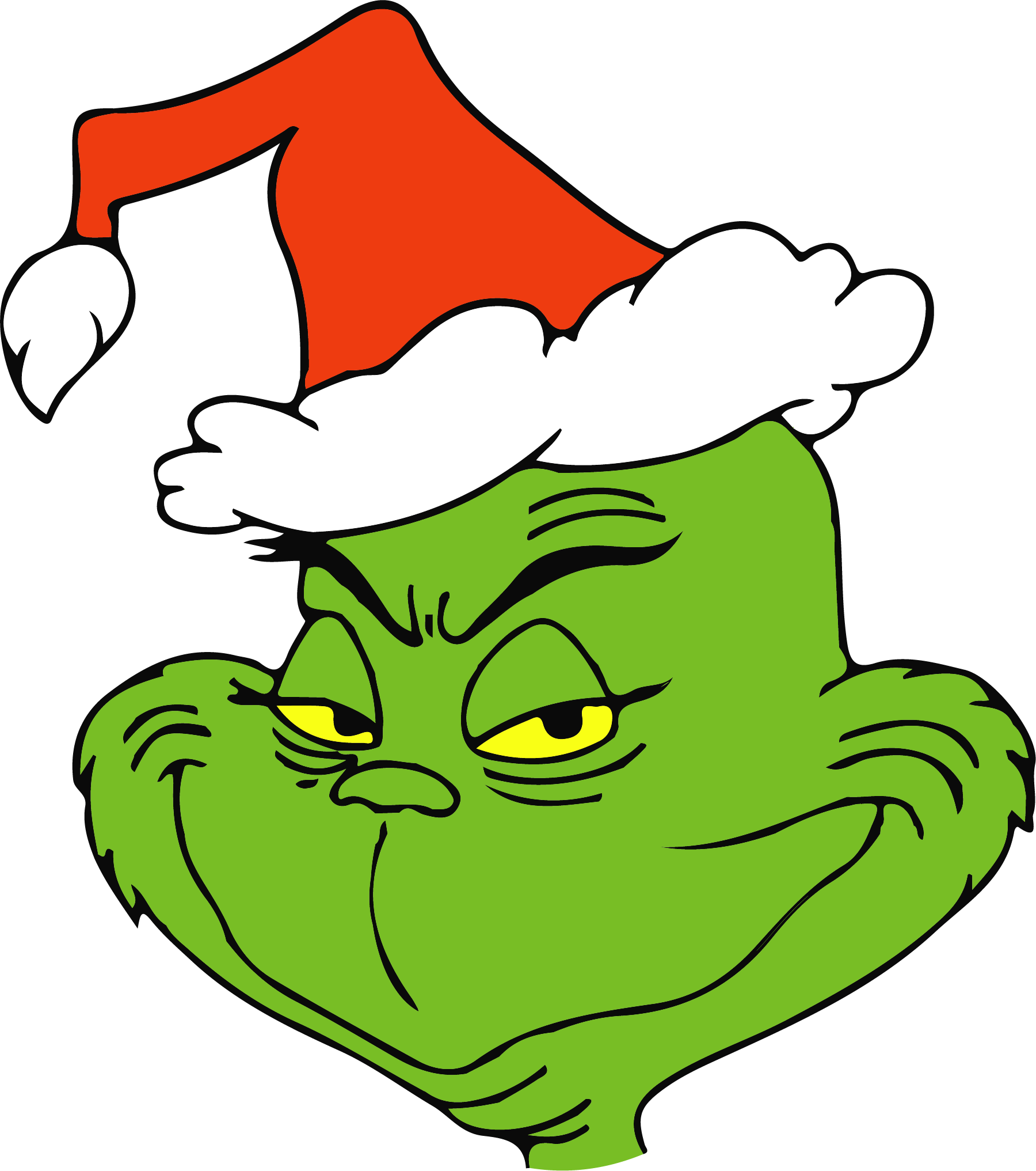 Grinch Christmas Smile Face Logo PNG, SVG, AI Vector – Free Download