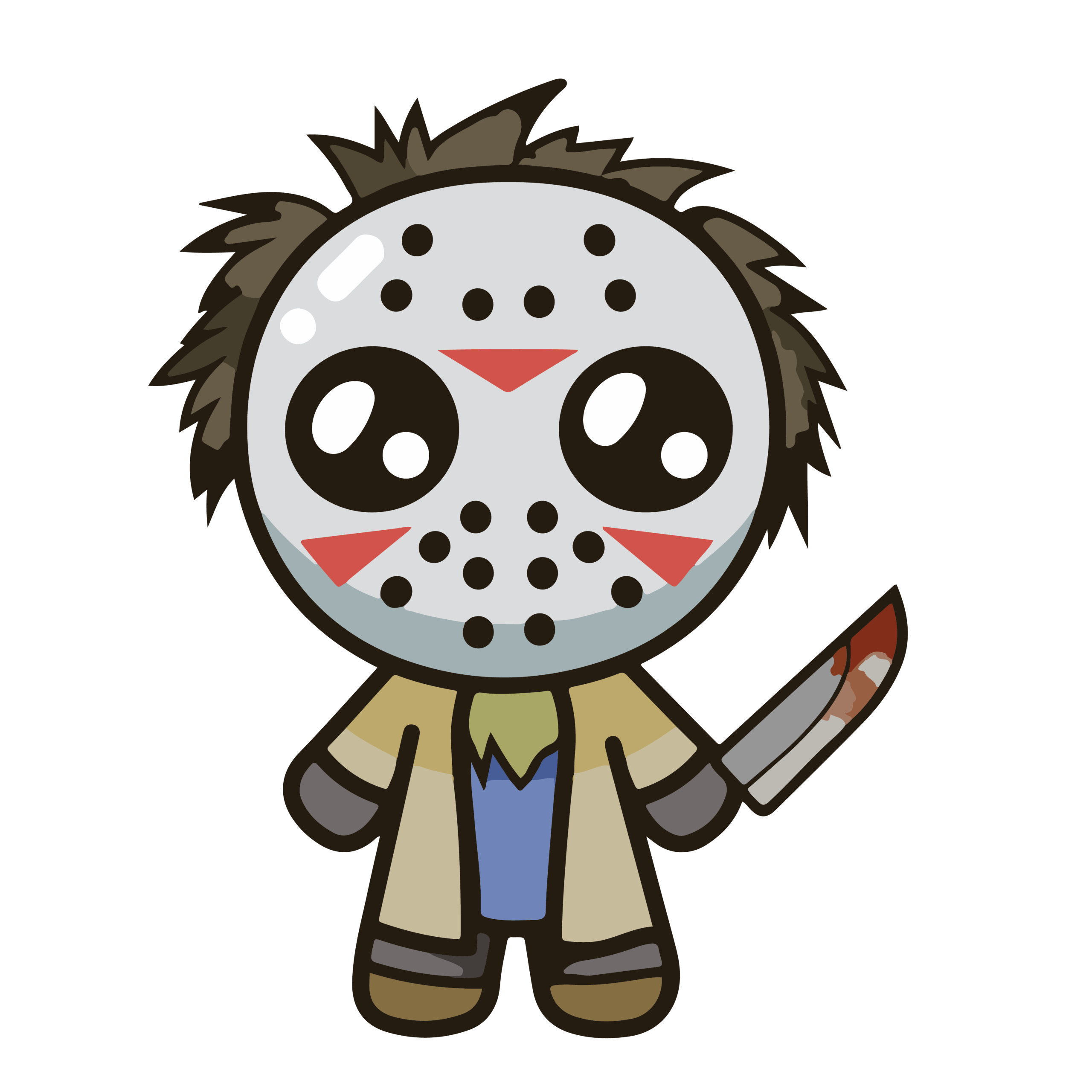 Jason Voorhees 2 Logo PNG (Transparent) SVG AI – Free Download