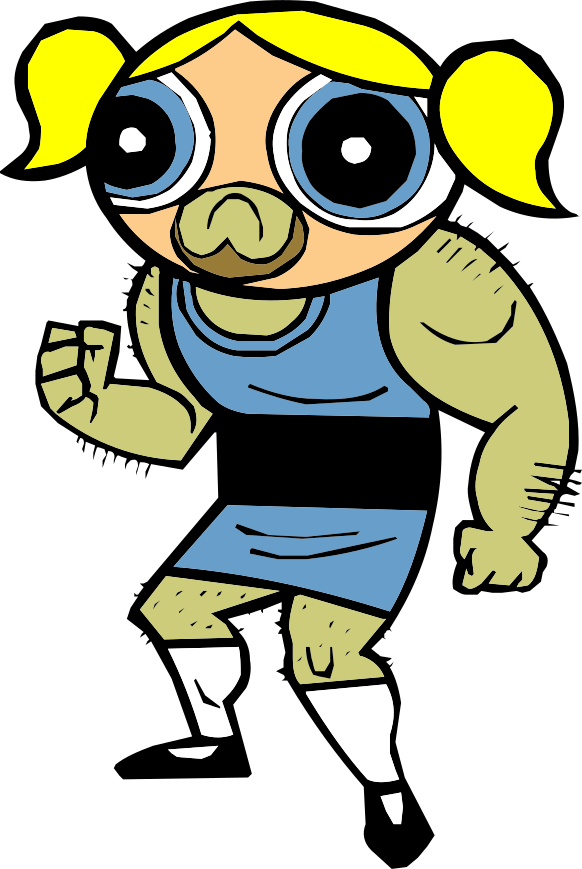 Powerpuff Girls Bubbles Grotesque Logo PNG, SVG, AI Vector – Free Download