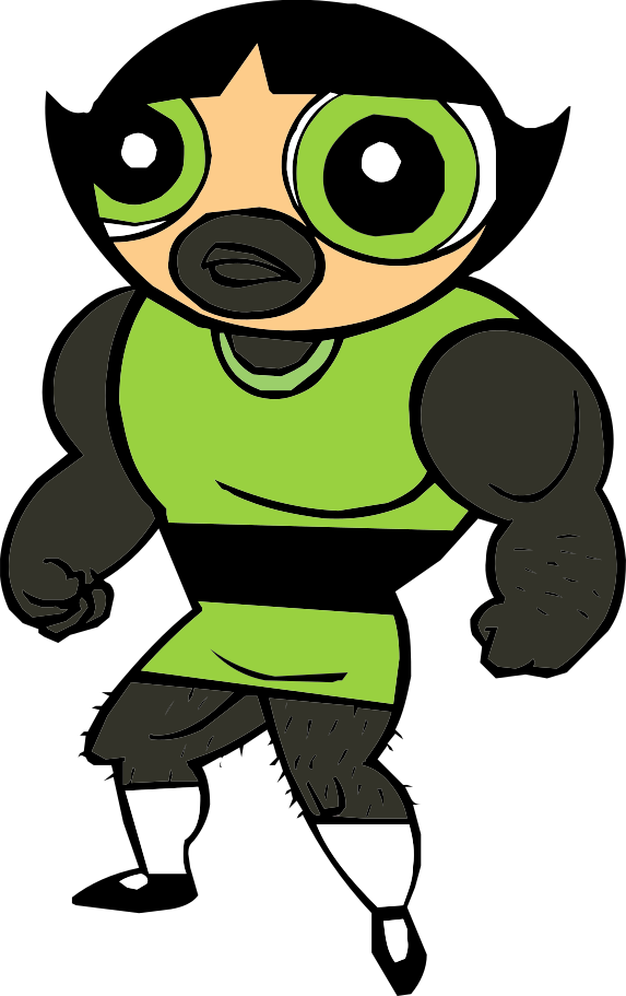 Powerpuff Girls Buttercup Grotesque Logo PNG, SVG, AI Vector – Free ...